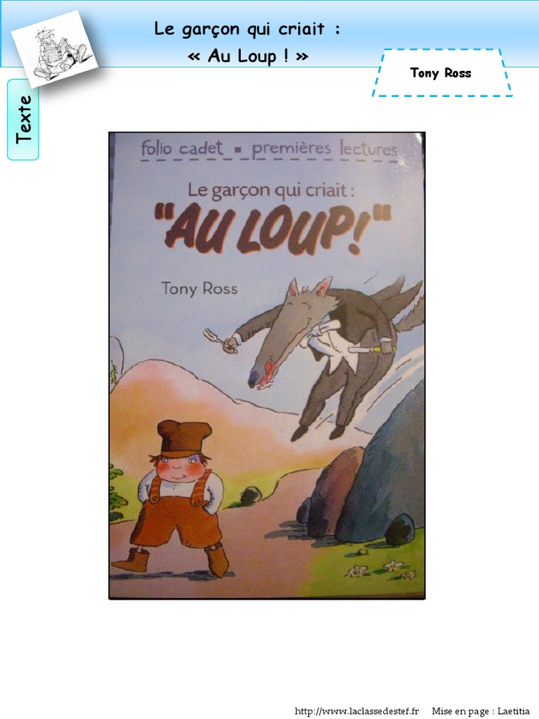 E Garcon Qui Criait Au Loup Texte | PDF