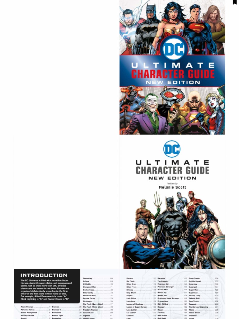Dc Comics Ultimate Character Guide New Edition Melanie Scott Dk Pdf