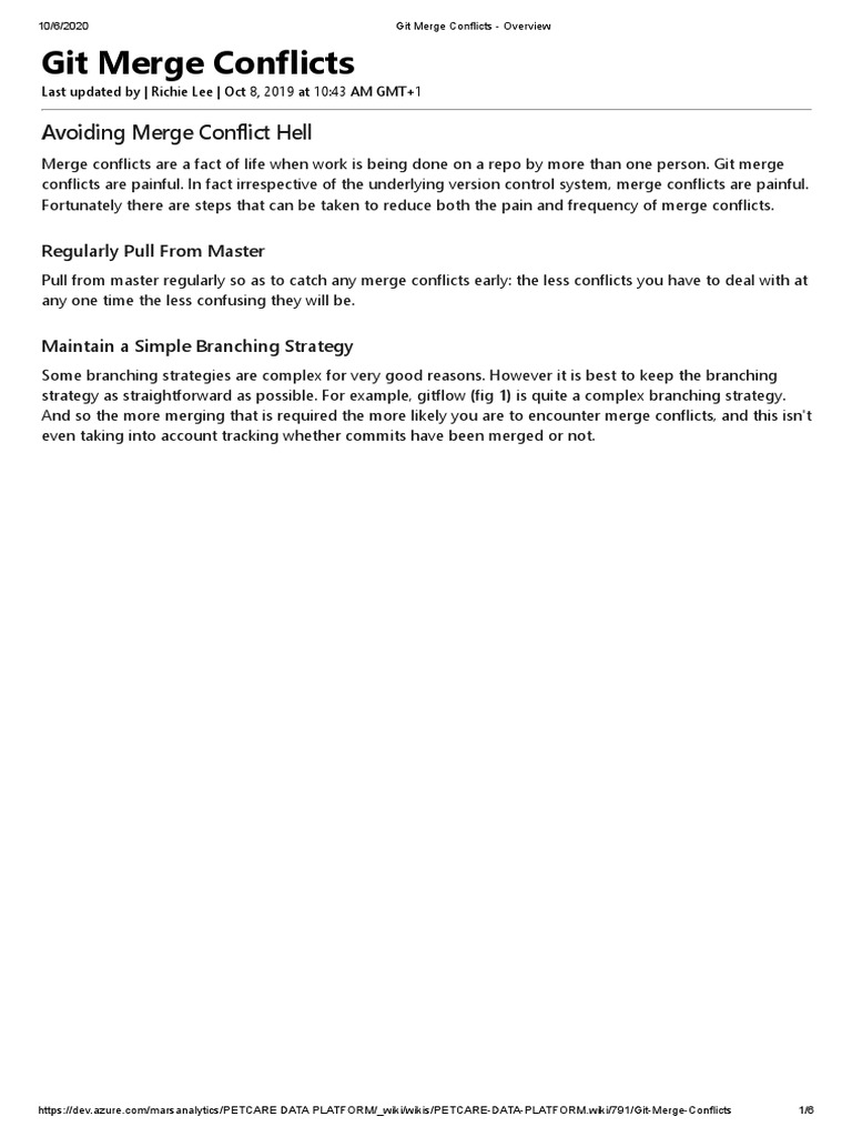 Resolving Git Merge Conflicts Guide | PDF | Version Control | Software