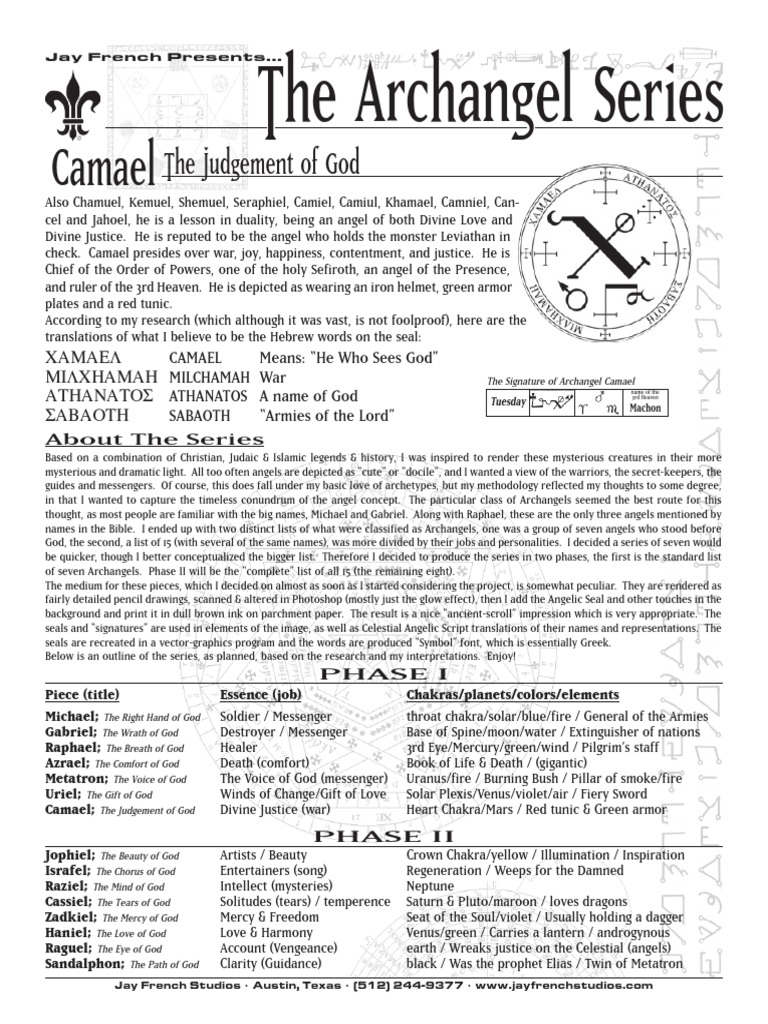 Camael Info | PDF | Angel | Archangel
