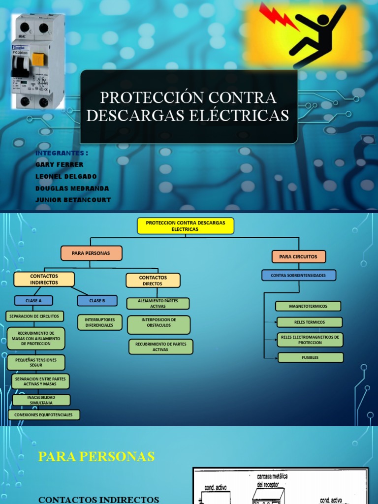 PROTECCION CONTRA DESCARGAS ELECTRICAS (1) | PDF | Relé | Corriente ...