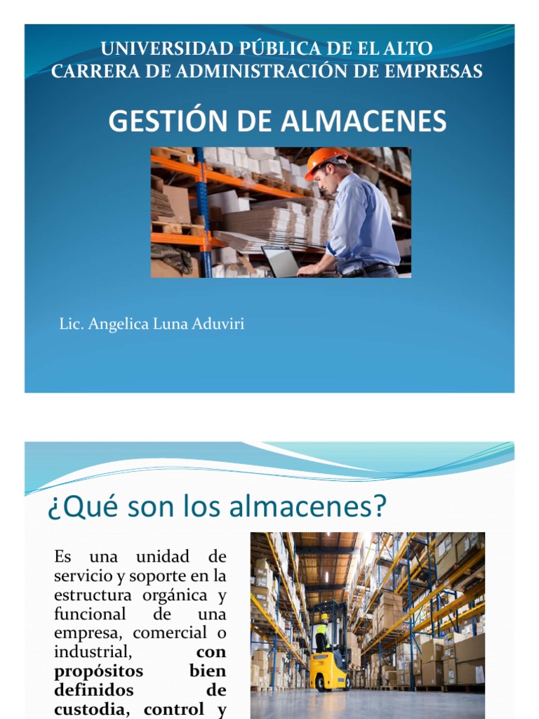Gestion de Almacenes | PDF | Almacén | Logística