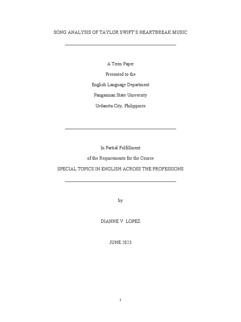 Term Paper | PDF | Metaphor | Homosexuality