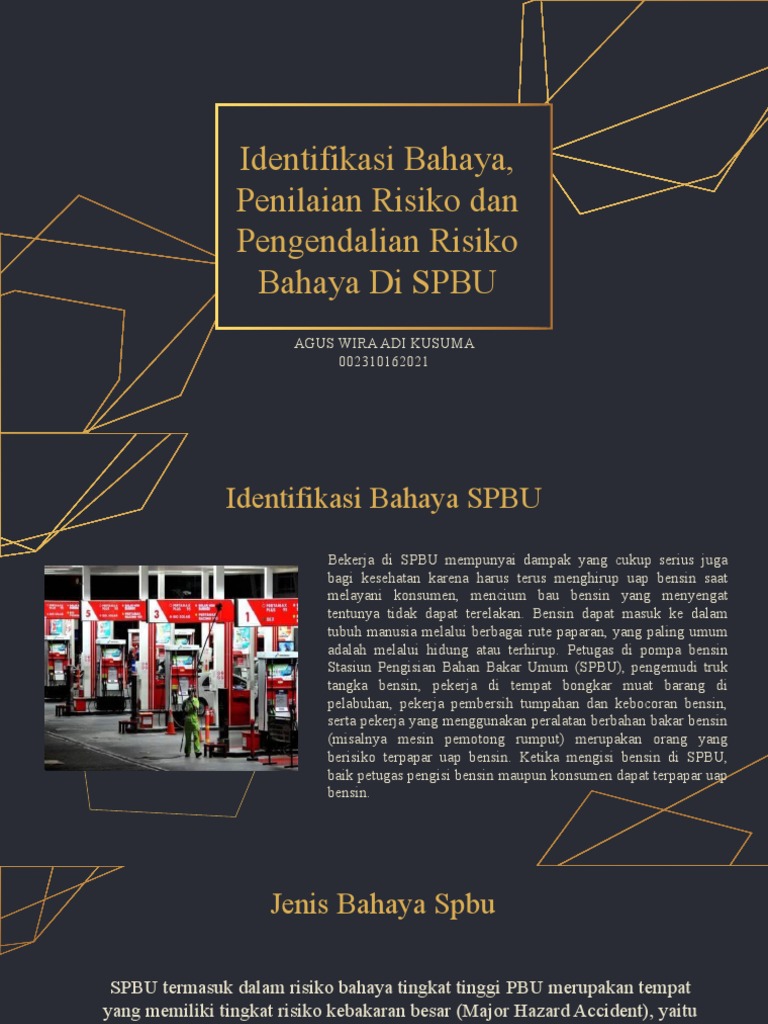 (TOPIK 5) Identifikasi Bahaya SPBU | PDF