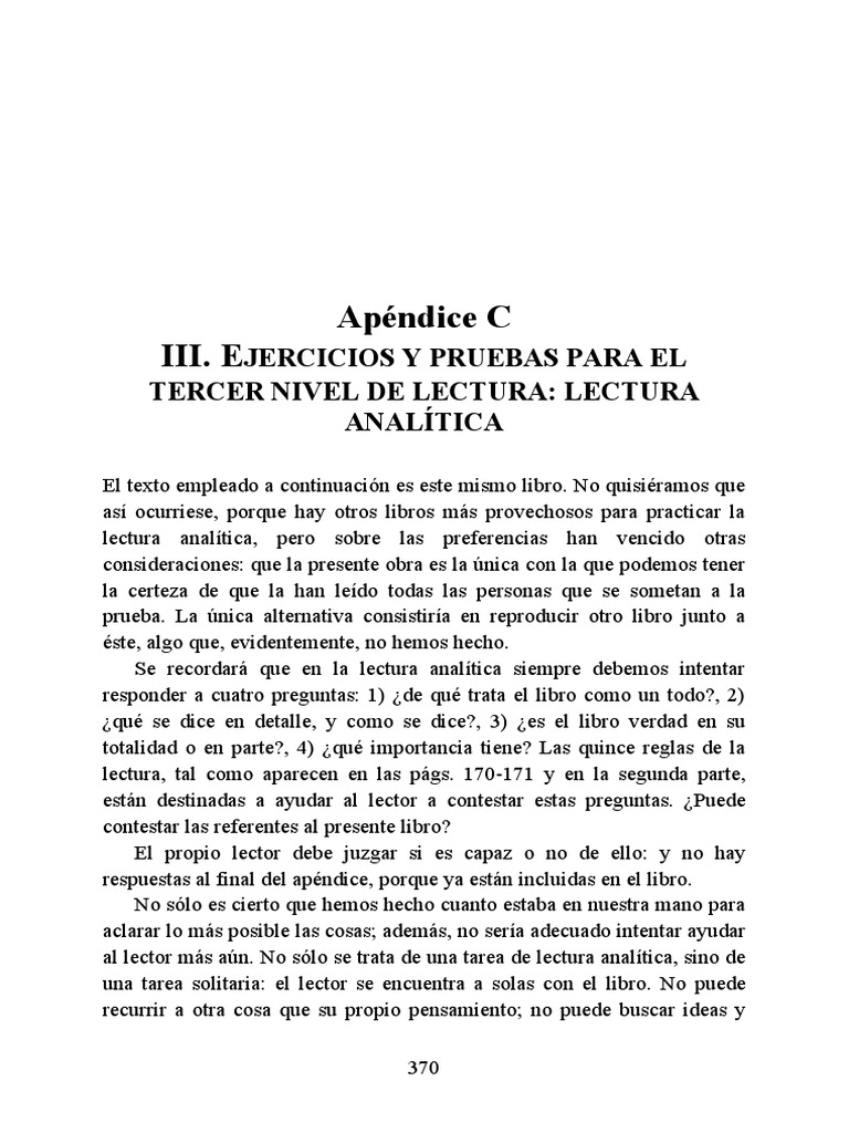¿Cómo Leer Un Libro. Una Guía Clásica para Mejorar La Lectura-370-373 ... ¿Cómo Leer Un Libro. Una Guía Clásica para Mejorar La Lectura-370-373 ...