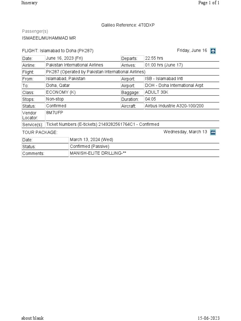 16 JUN Muhammad Ismaeel ISB-DOHA | PDF