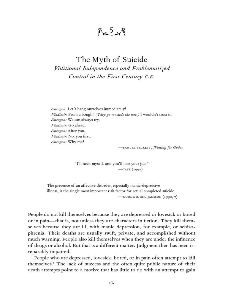 Studies On Suicide | PDF | Seneca The Younger | Nero