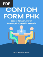 Format Pemberitahuan Dan Laporan PHK | PDF