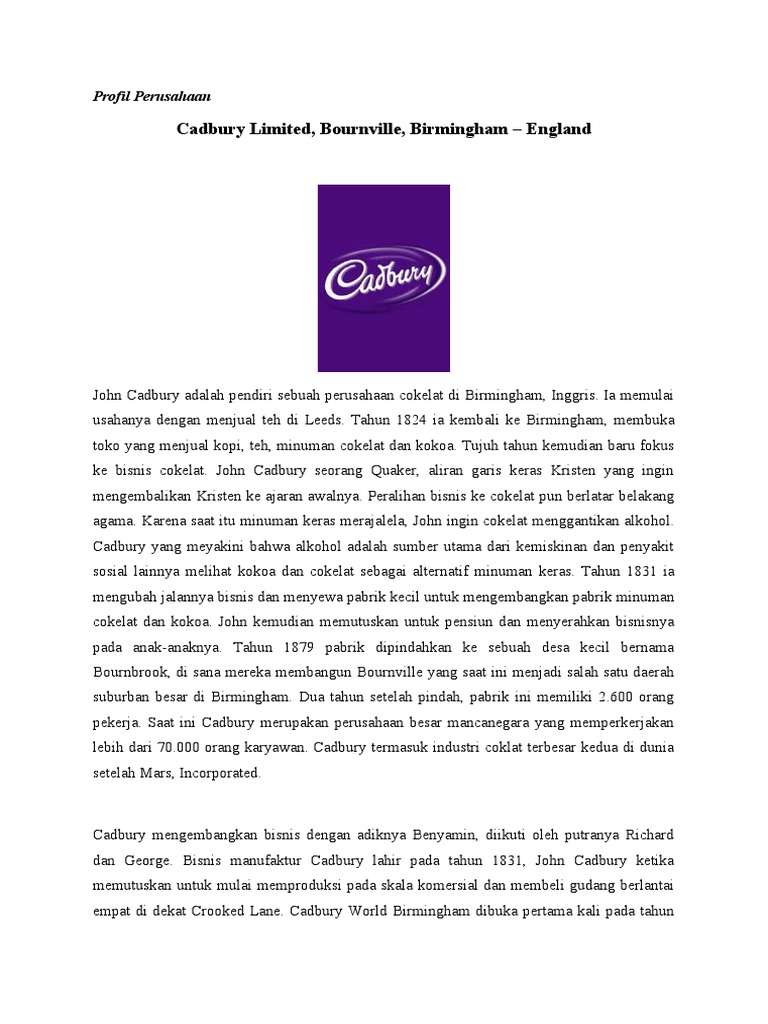 Cadbury | PDF