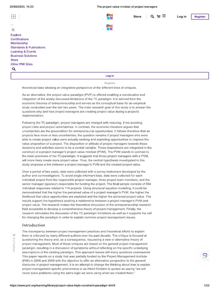 Project Value Design Pdf