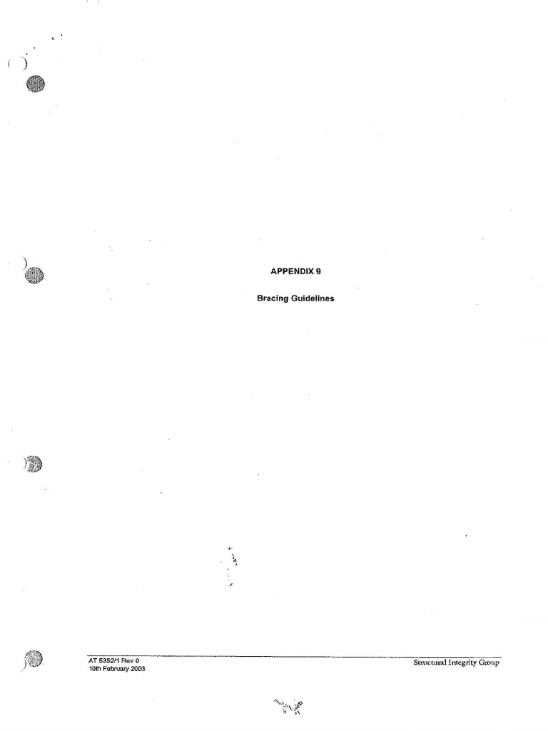 Bracing Guidelines | PDF