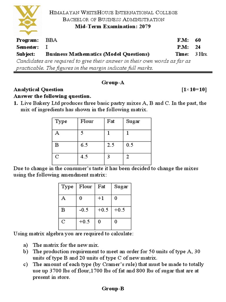 Business Mathematics | PDF | Profit (Economics) | Function (Mathematics)