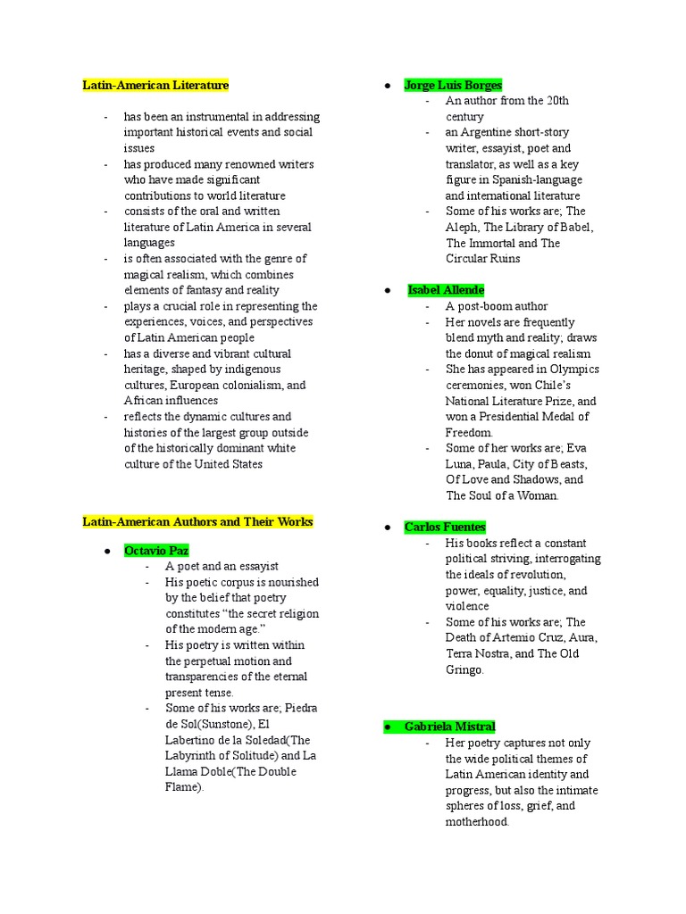 21st Century Latin American | PDF | Latin American Literature