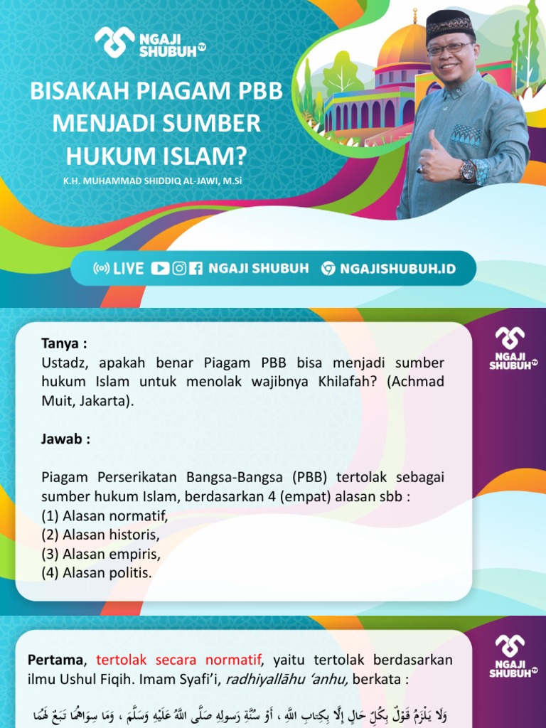 Piagam PBB dan Hukum Islam: Analisis | PDF