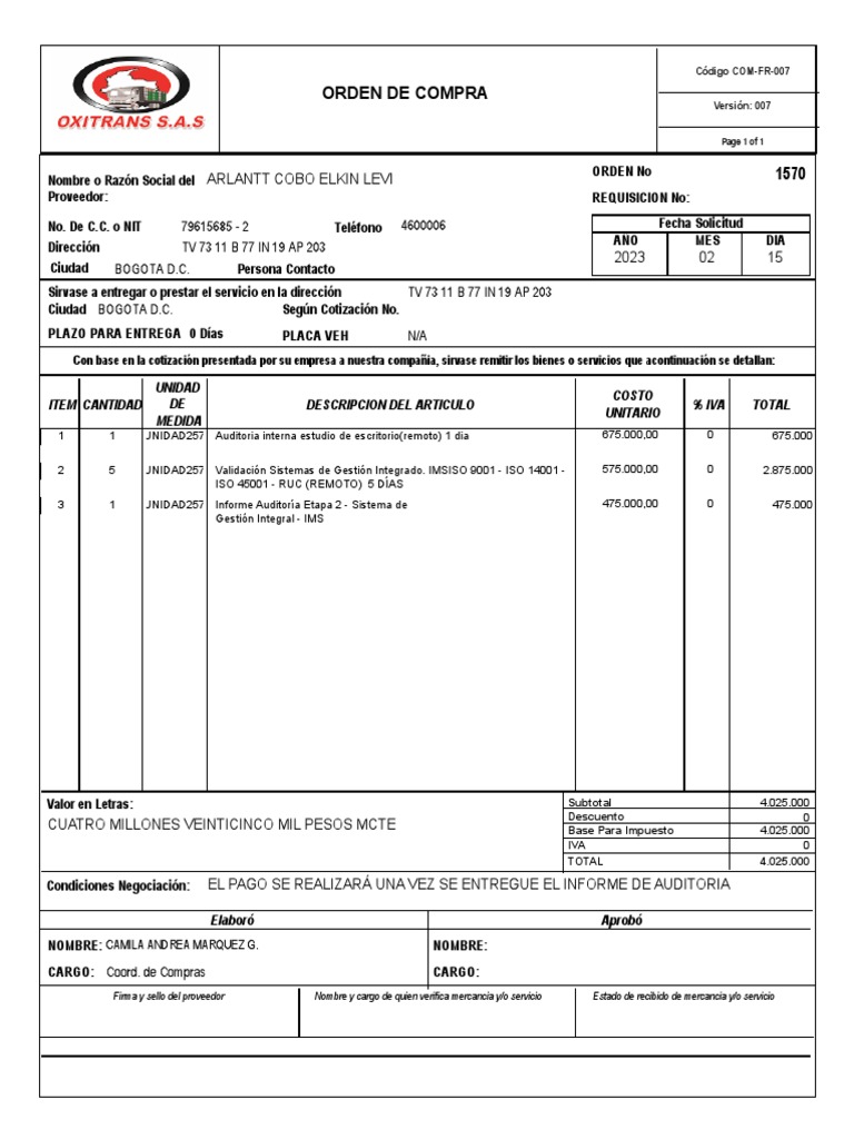 oc auditoria | PDF | Economias | Business