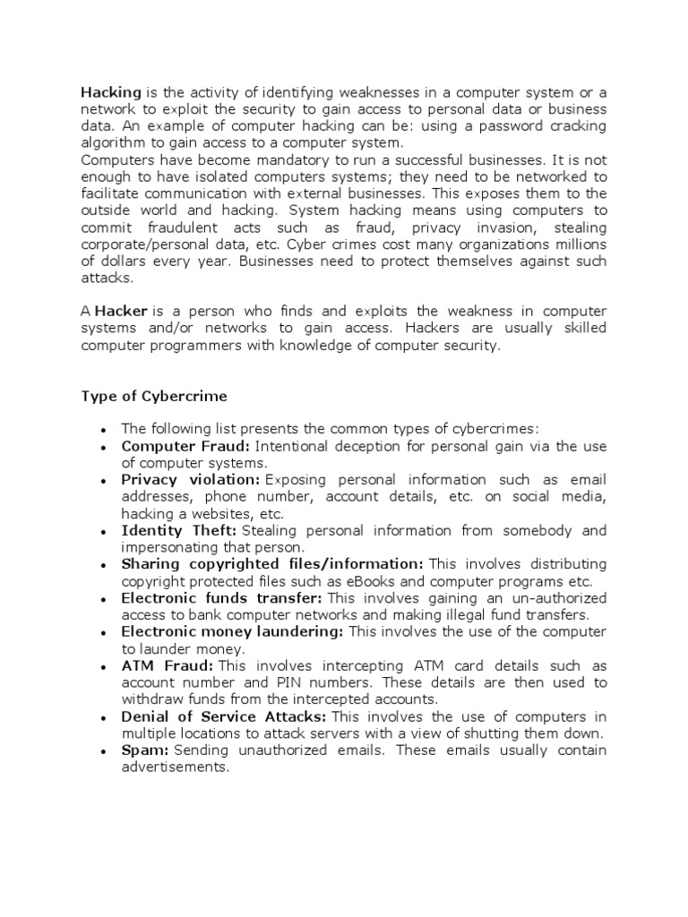 Hacking | PDF | Security | Computer Security