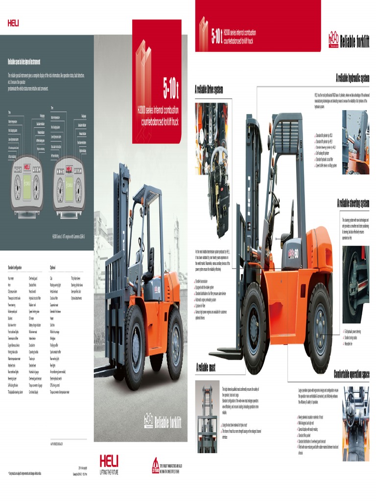 HELI H2000 Series 5-10 ICC Forklift Brochure | PDF