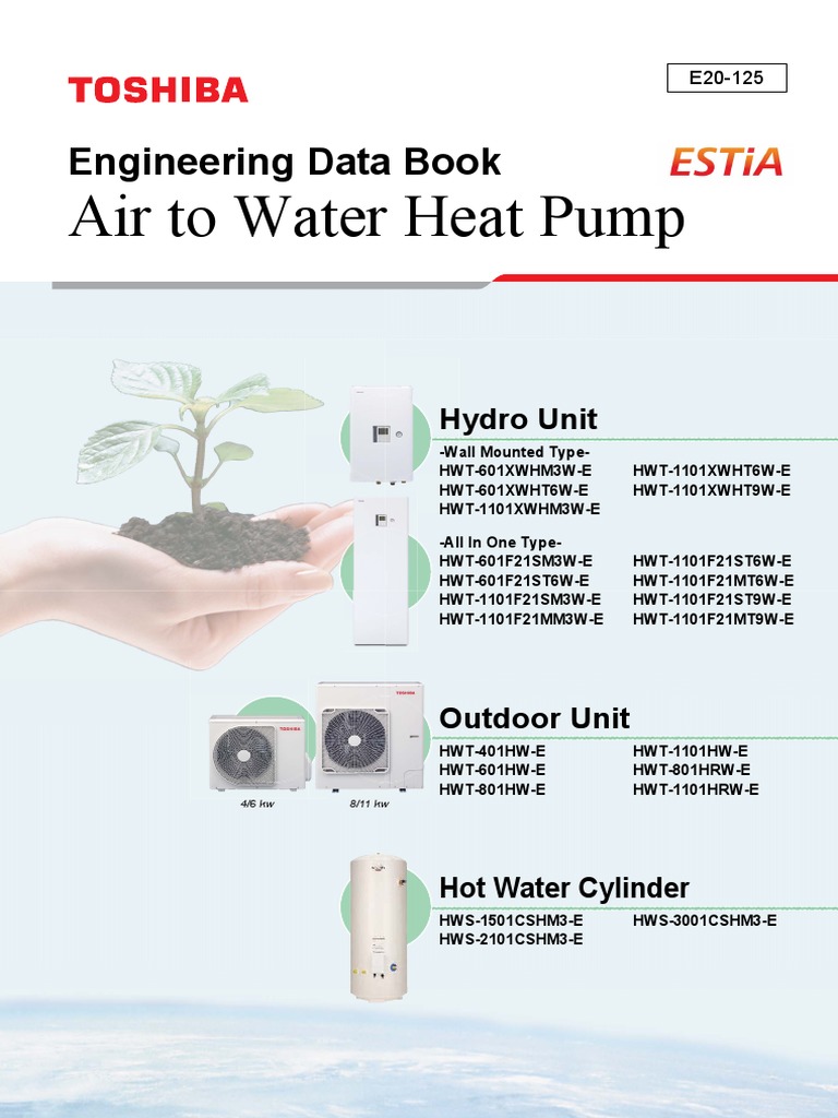 Air To Water Heat Pump: Engineering Data Book | PDF | Water Heating ...