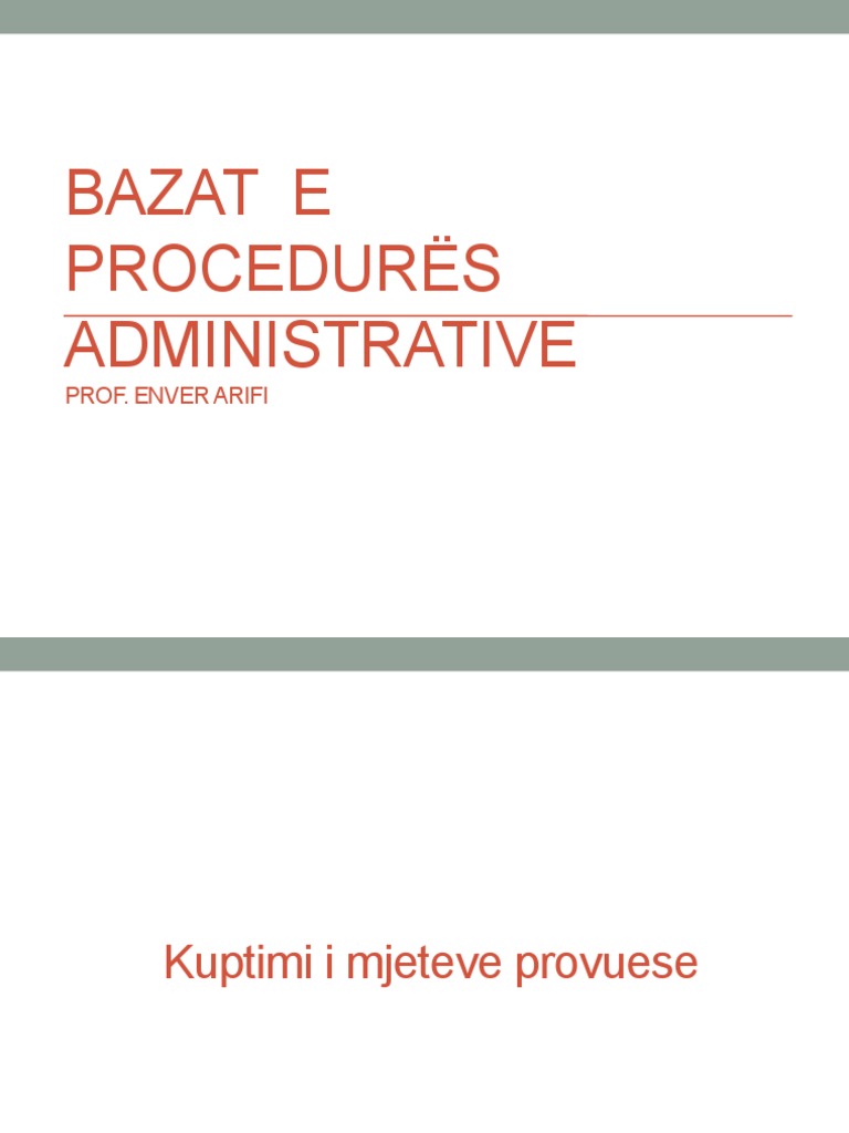 Kuptimi I Mjteteve Provuese | PDF