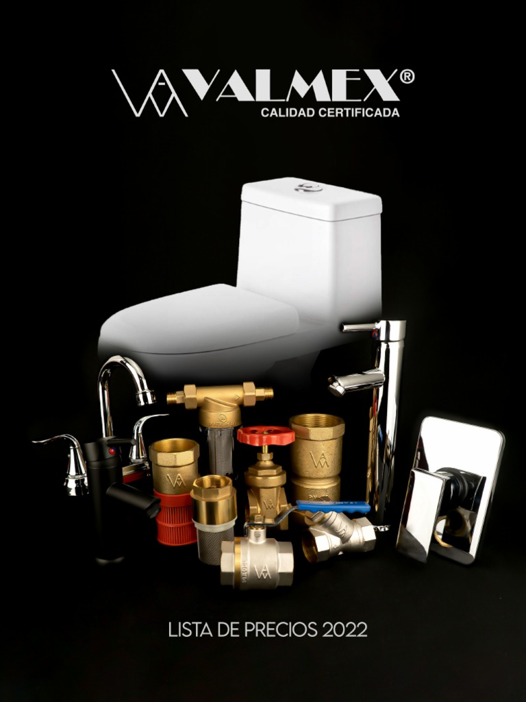 Lista de Precios Valmex 2022 | PDF | Tap (Válvula) | Ingeniería de ...