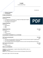 Kelley Resume Template | PDF | Educational Stages | Indiana