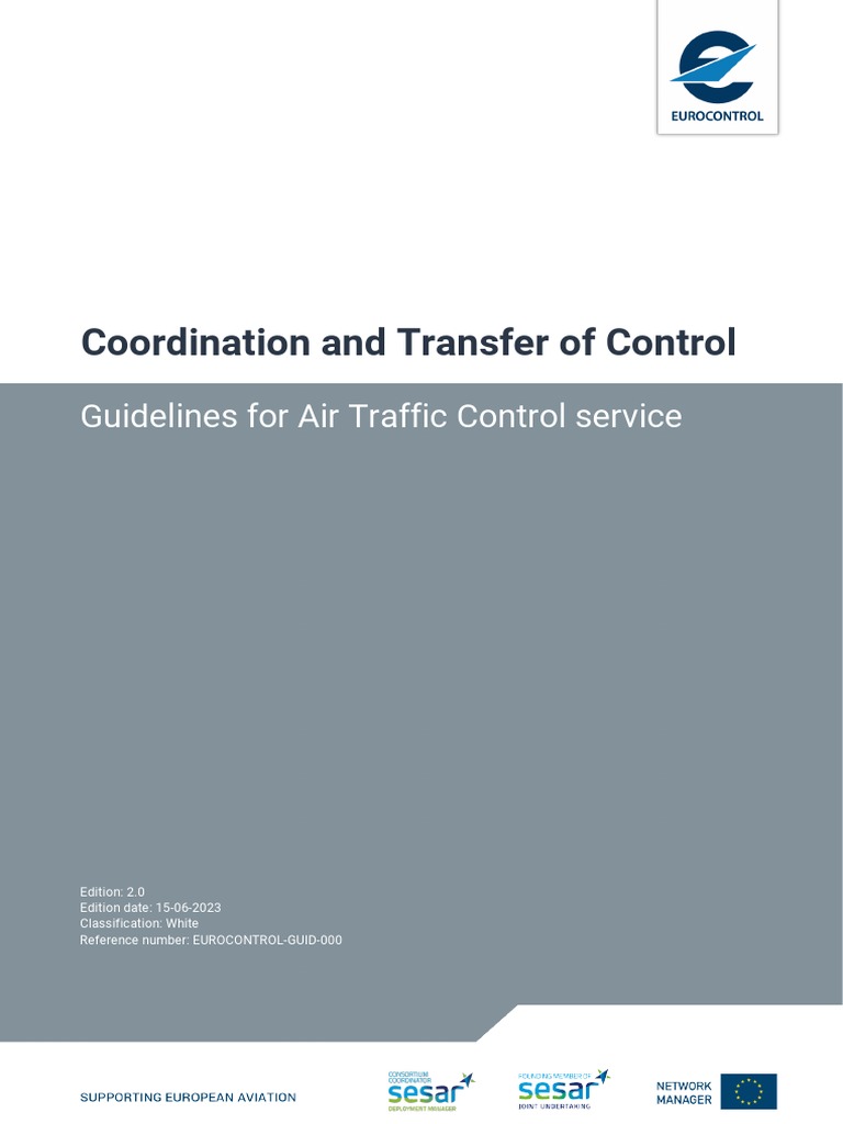 Guidelines For Atc Coordination and Transfer of Control Ed-2-0 | PDF | Air Traffic Control ...