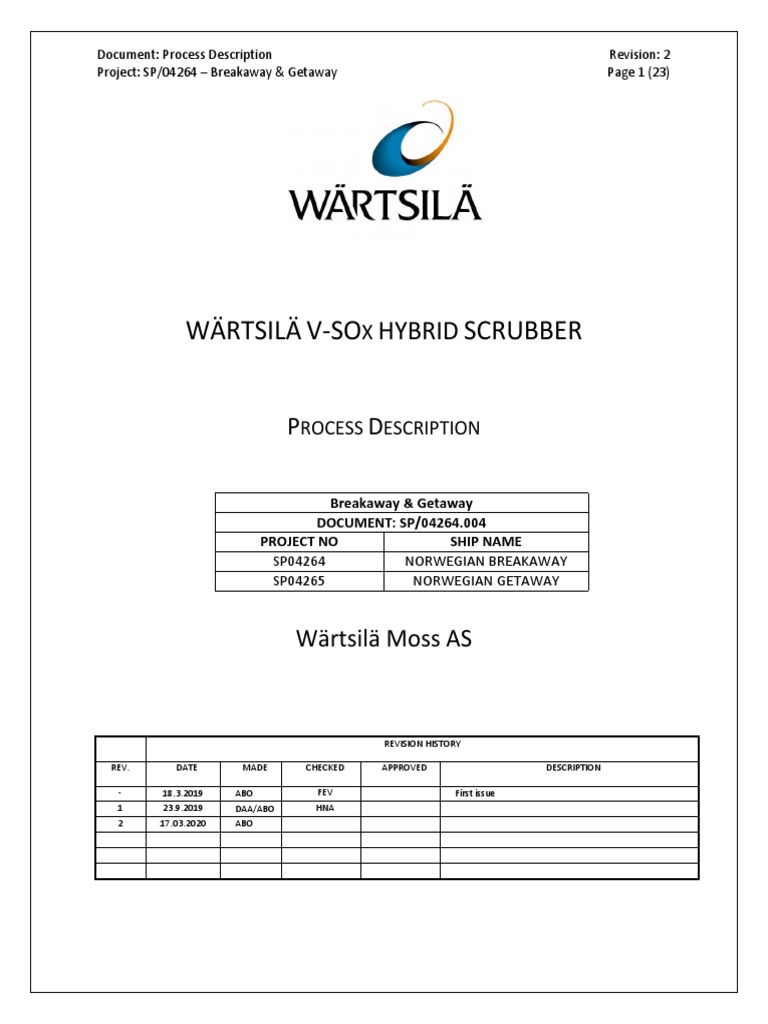 V-SOx Hybrid Scrubber Overview | PDF | Pump | Membrane