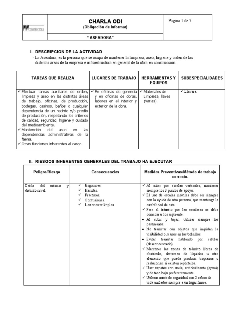 ASEADORA | PDF | Higiene