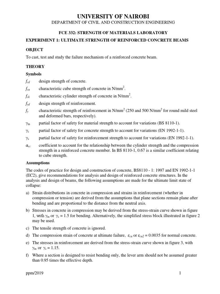 Testing Ultimate Strength of Beams | PDF | Strength Of Materials | Beam ...