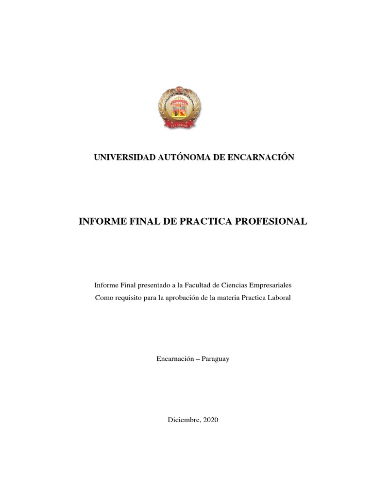 Ejemplo de Proyecto FINAL | PDF | Laboratorios | Calidad (comercial)