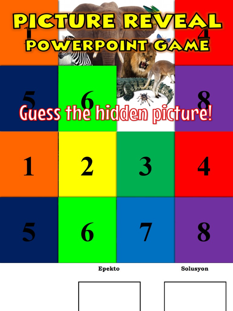 Create a Picture Reveal Game in PPT | PDF