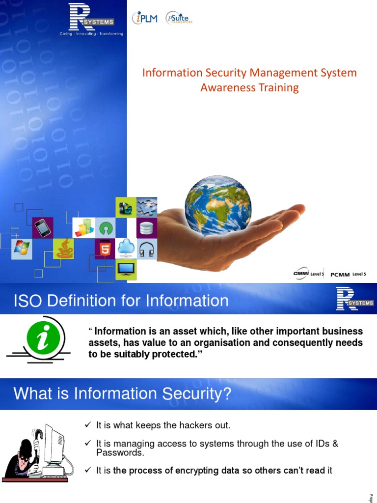ISMS Training | Download Free PDF | Information Security | Email Spam