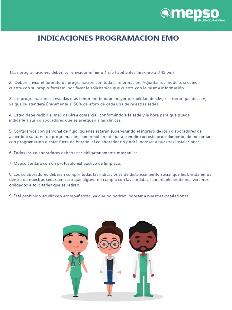 Indicaciones - Plano Emo v6 | PDF | Especialidades Medicas | Medicina CLINICA