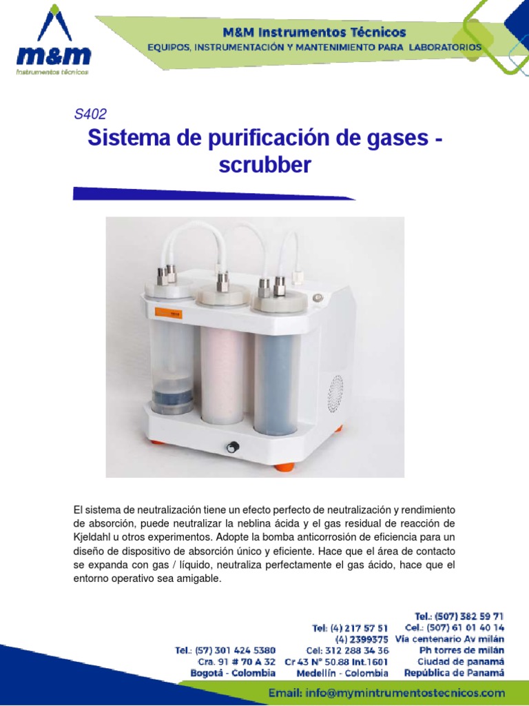 S402 Sistema de Purificación de Gases SCRUBBER | PDF