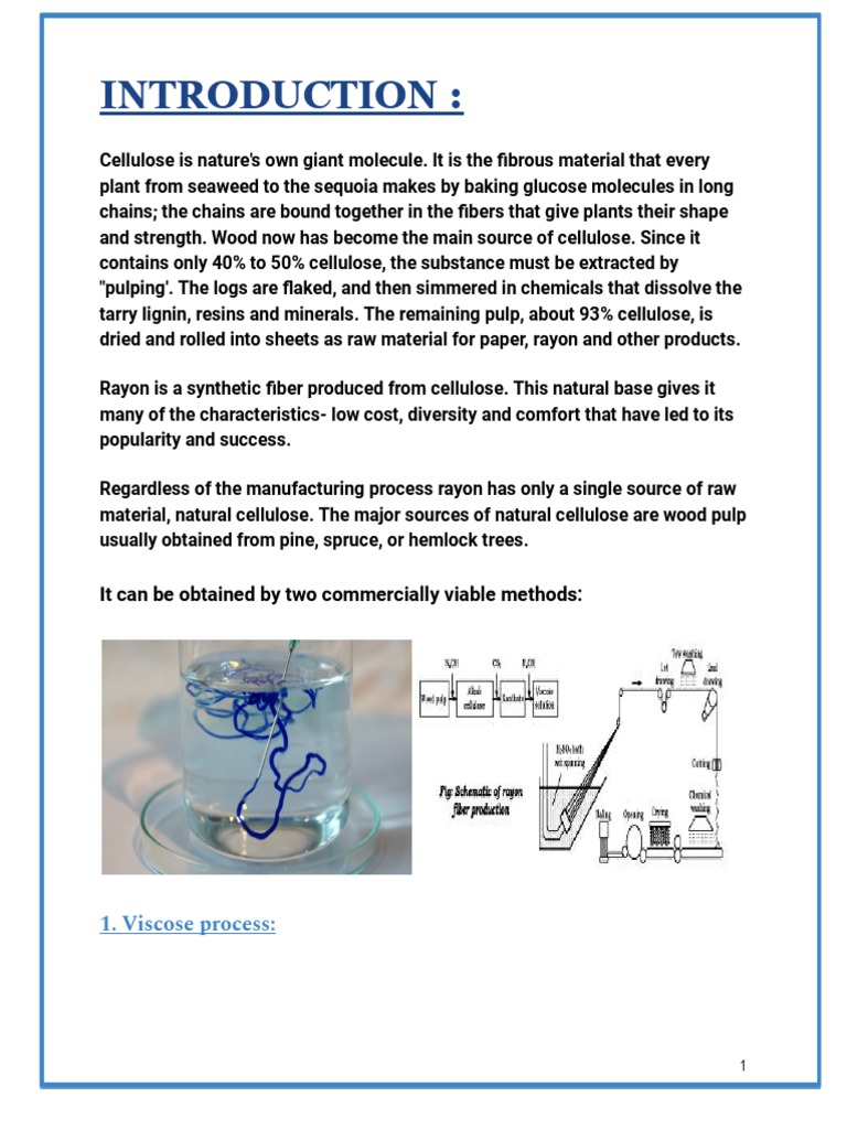 Preparation of Rayon Thread | PDF | Rayon | Fibers