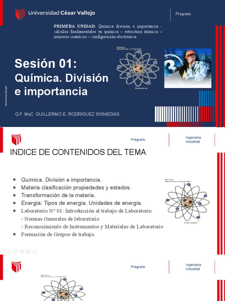 S-1-2-3 Química. División e importancia (1) | PDF | Importar | Química