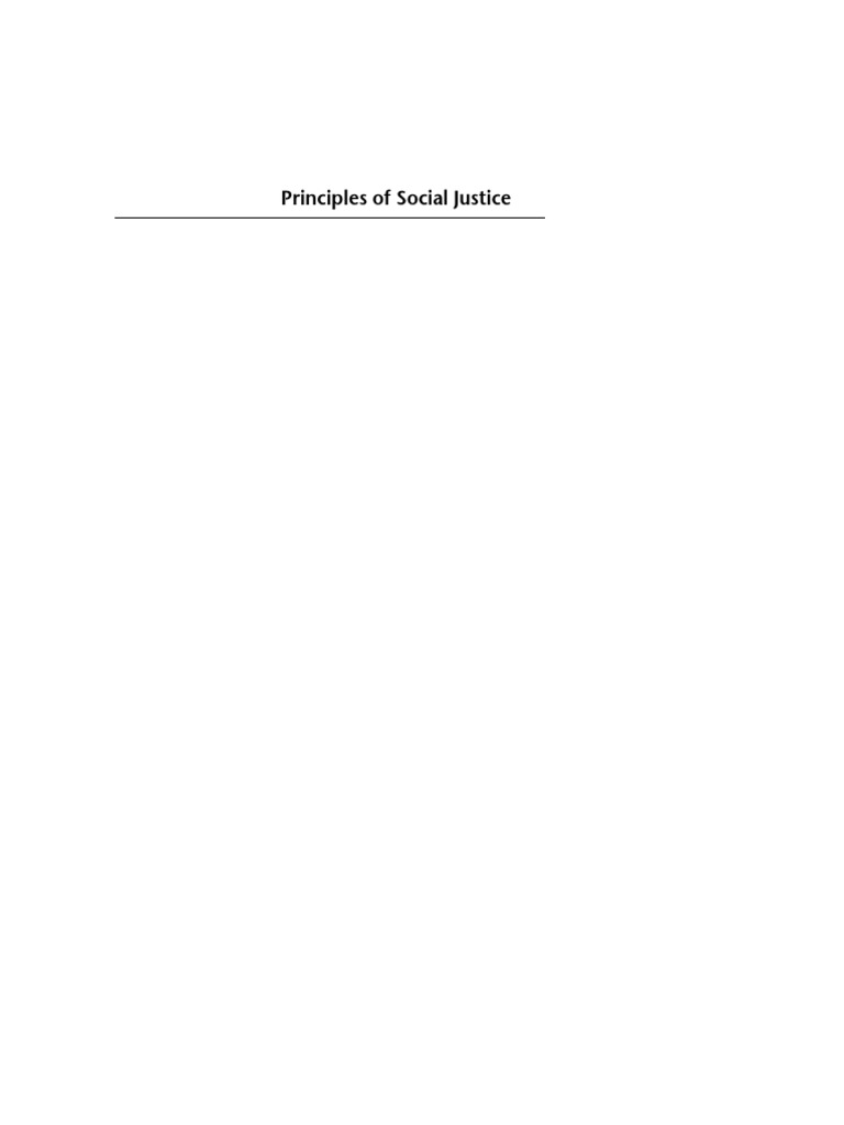 Principles of Social Justice | PDF | Justice | Crime & Violence