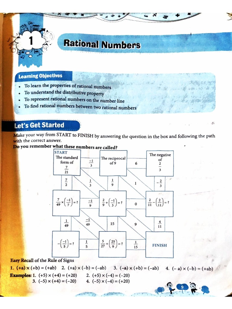 Rational Number Class 8 PDF | PDF