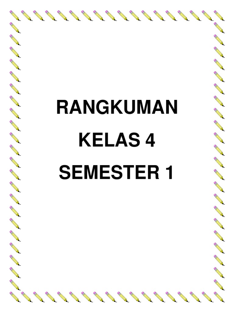 Rangkuman PKN, Bindo, Ipa, Ips, KTK Tema 1 Siap TKM | PDF