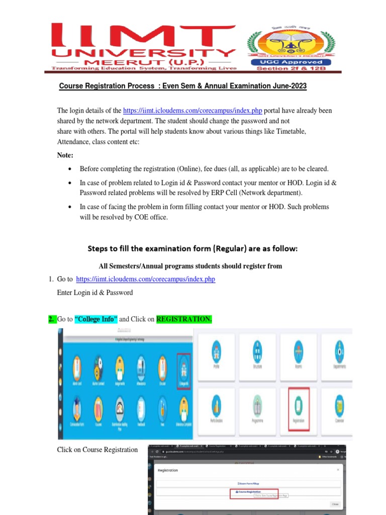 Exam Form Filling Process | PDF
