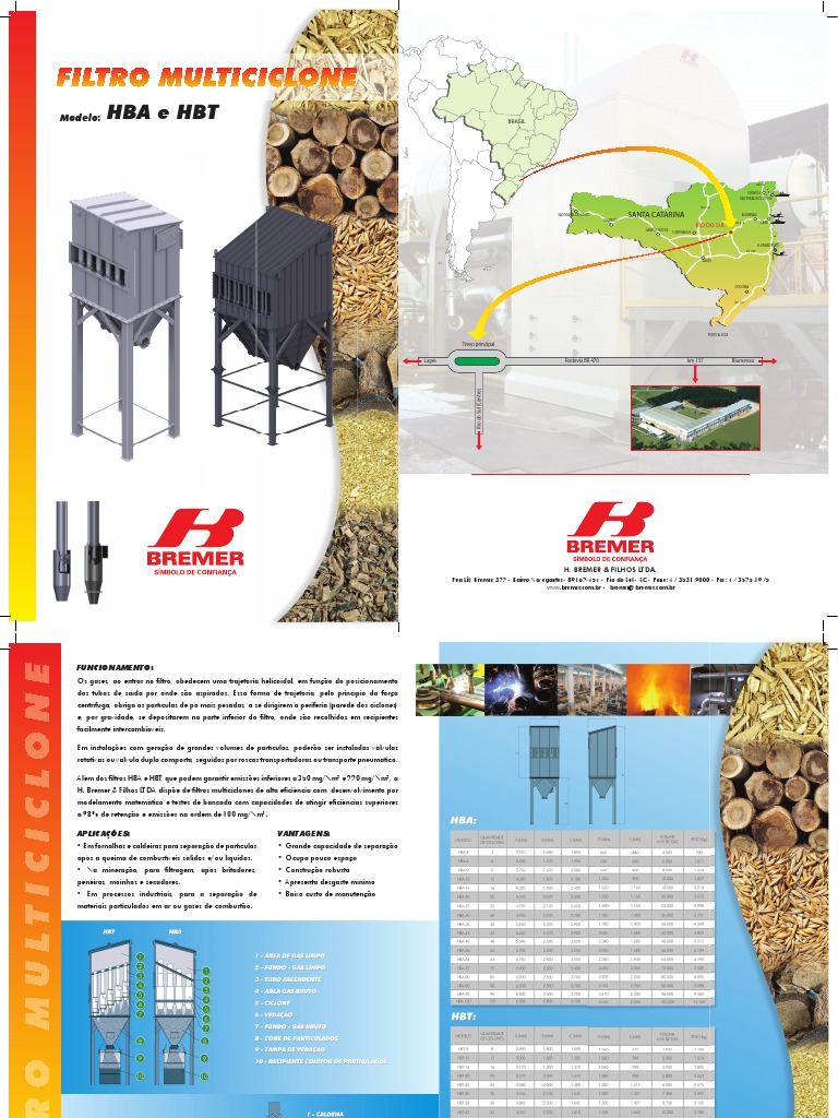 Filtro Multiciclone PT Novo | PDF | Química | Ciências Físicas