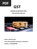 A Project Report On GST | PDF | Value Added Tax | Taxes