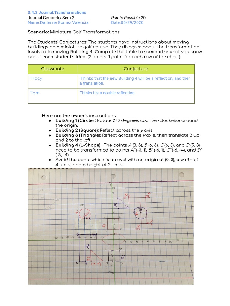 Scenario: The Students' Conjectures:: Name:Darlenne Gomez Valencia Date:05/29/2020 | PDF ...