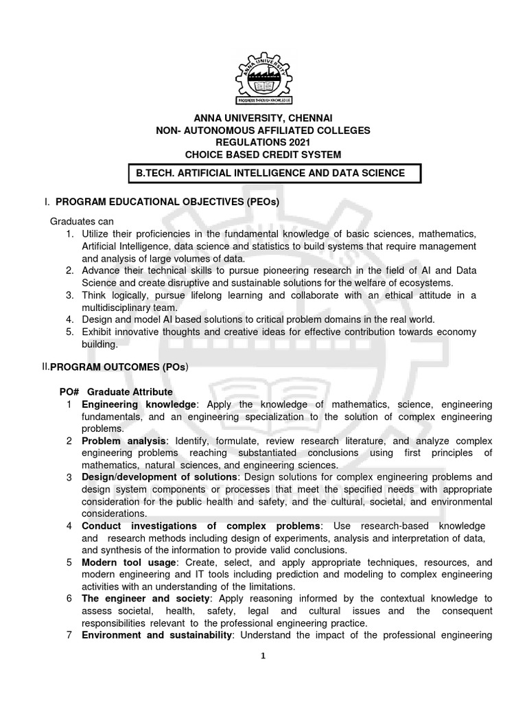 AIDS Syllabus 2021 L | PDF | Artificial Intelligence | Intelligence (AI) & Semantics