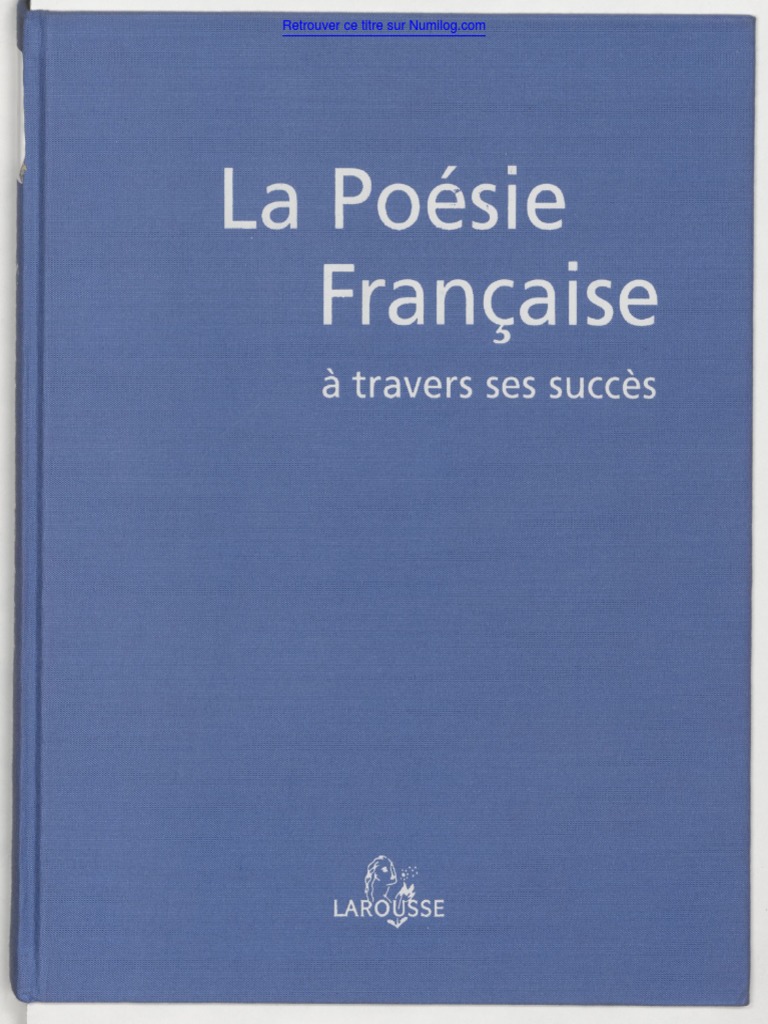 Anthologie de la poésie française | PDF | Ballade | Poésie