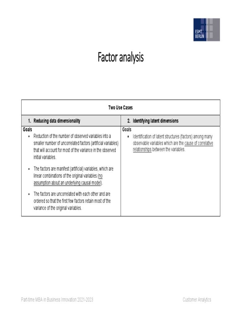 Factor Analysis - Overview | Download Free PDF | Factor Analysis | Variance