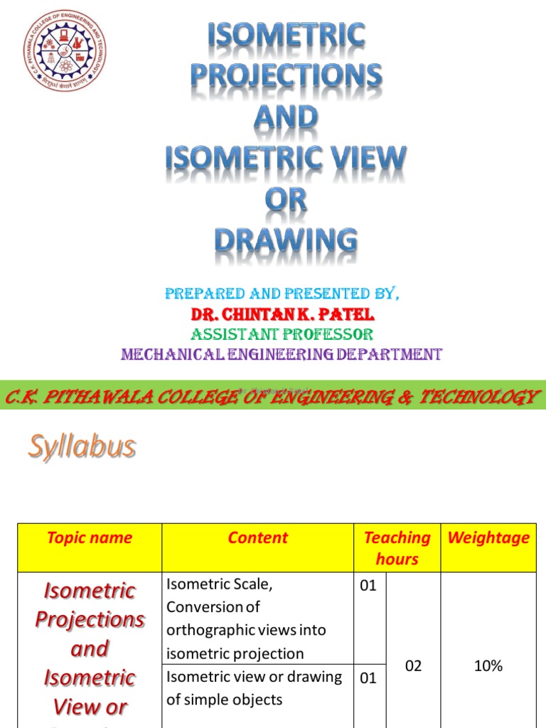 8 Isometric Projections And Isometric View Or Drawing Pdf Sphere Classical Geometry