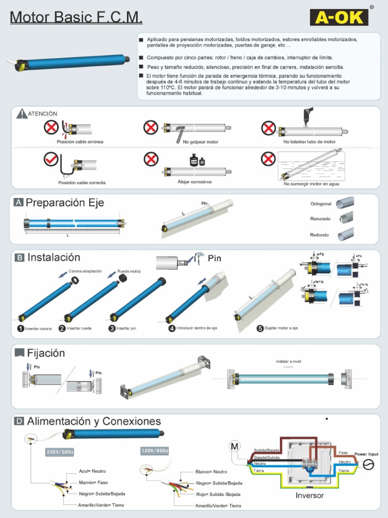 ES_Instrucciones Motor AOK AM BASIC | PDF