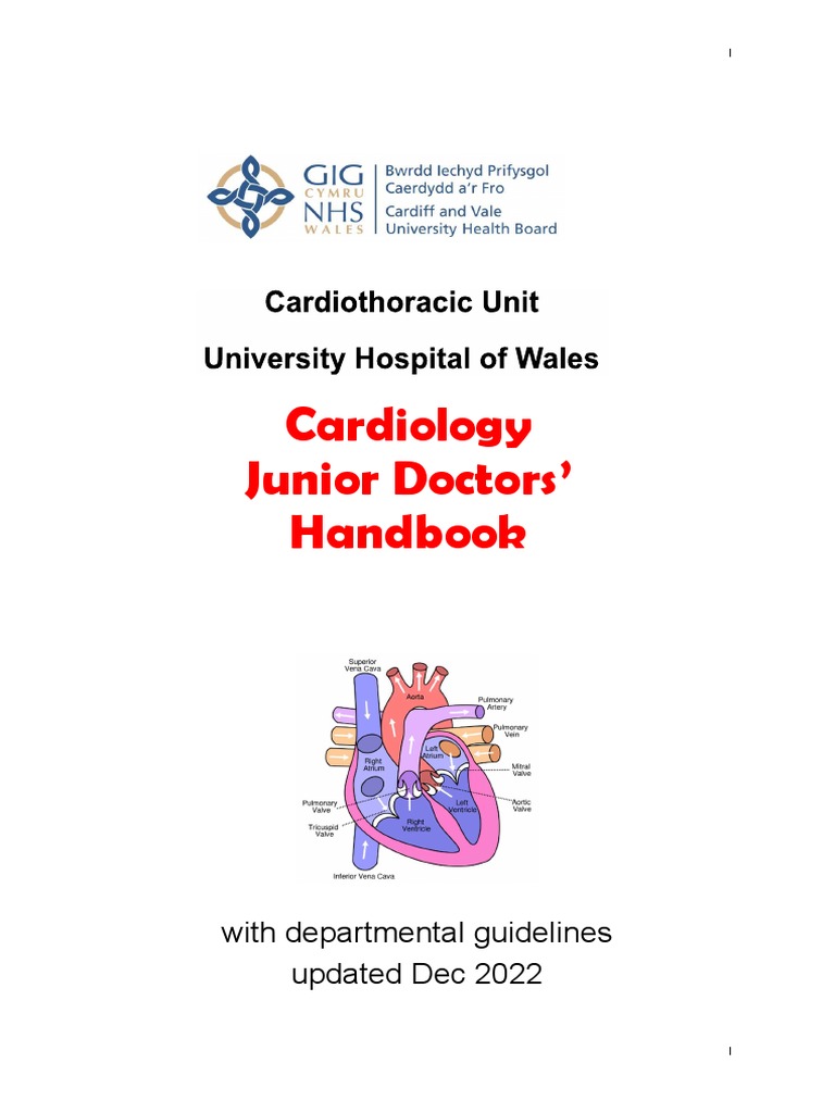 Cardiology Handbook For Junior Doctors (UK) | PDF | Cardiology ...