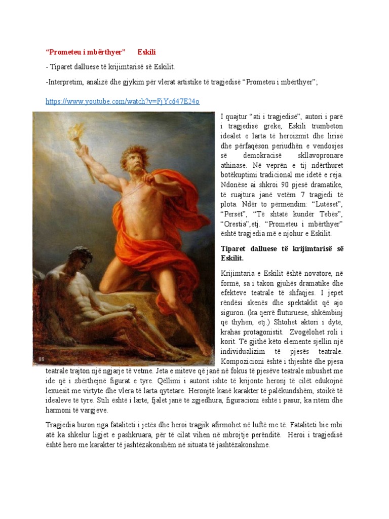 Prometeu I Mbërthyer | PDF